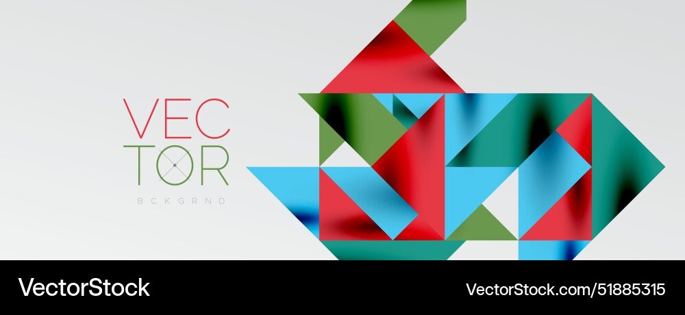 Tech minimal overlapping triangle shapes elements Vector Image