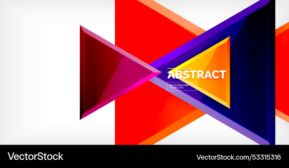 Abstract background - glossy triangles Royalty Free Vector