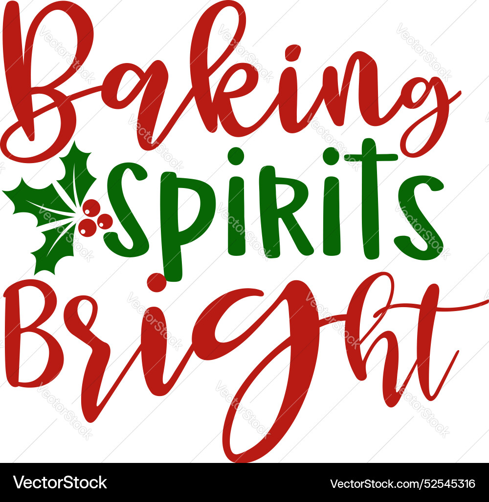 Baking Spirits Bright Vector Images (20)