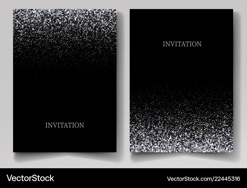 Falling glitter confetti silver dust Royalty Free Vector