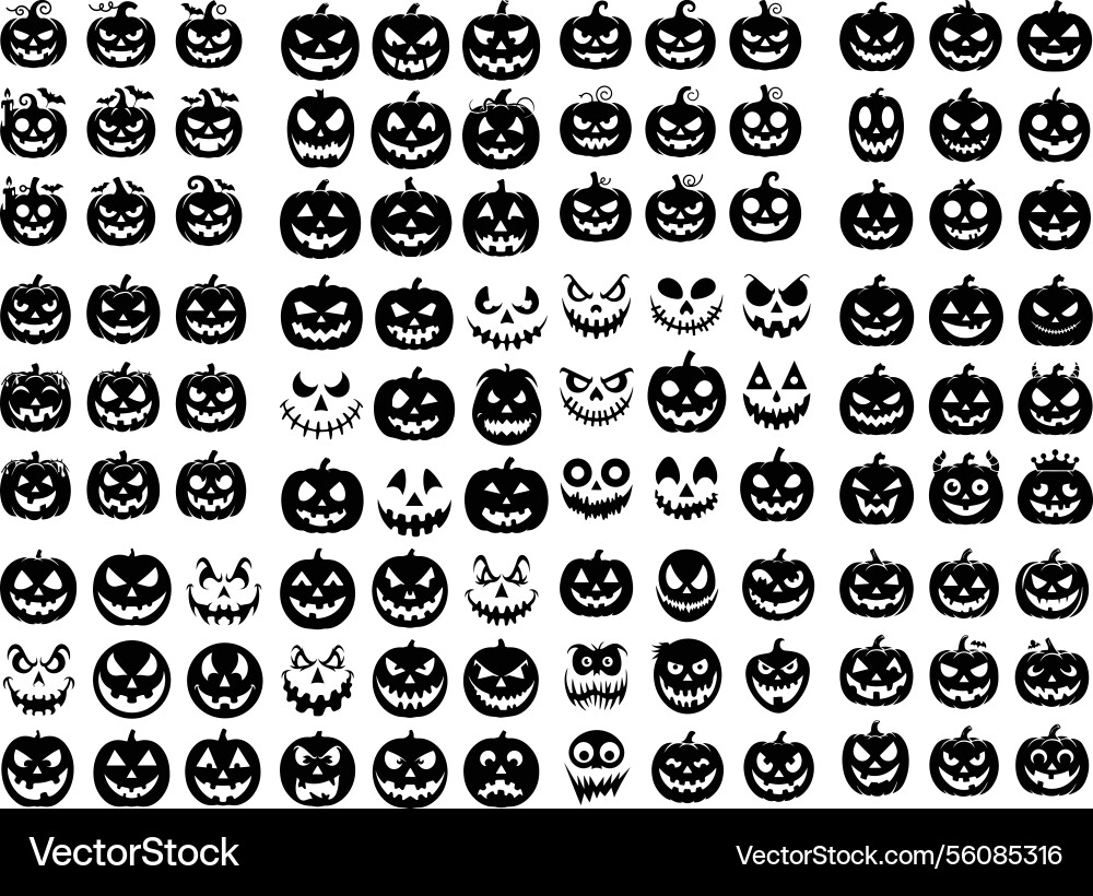 Halloween coloring book page jack o lantern carv Vector Image