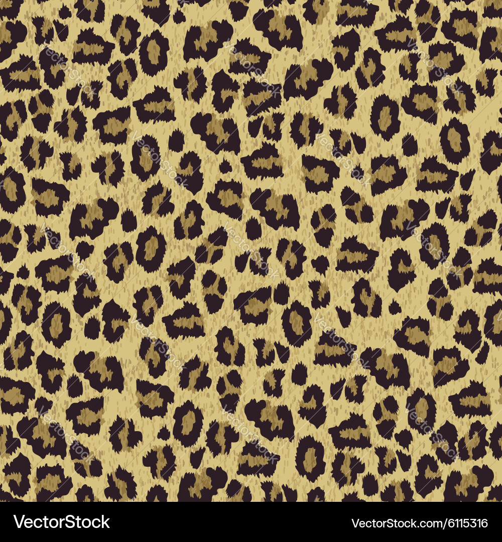 Leopard skin texture seamless pattern Royalty Free Vector