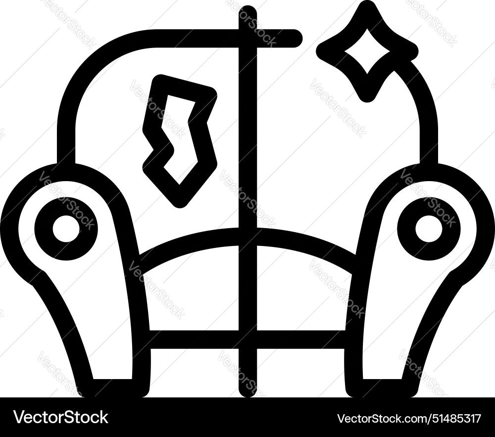 Clean energy electric car icon Royalty Free Vector Image