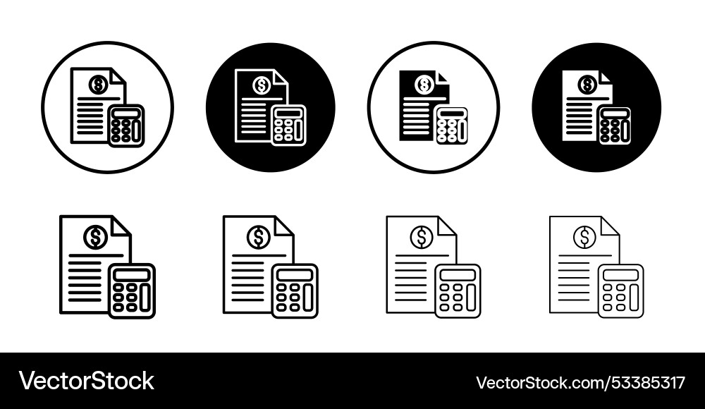 Konten-Icon-Logo Set Lizenzfreies Vektorbild