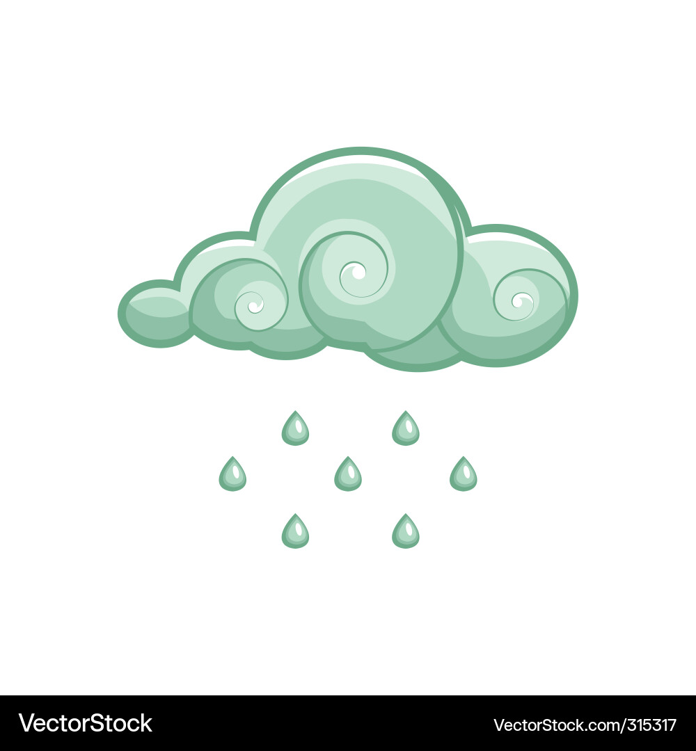 Rain Royalty Free Vector Image - VectorStock