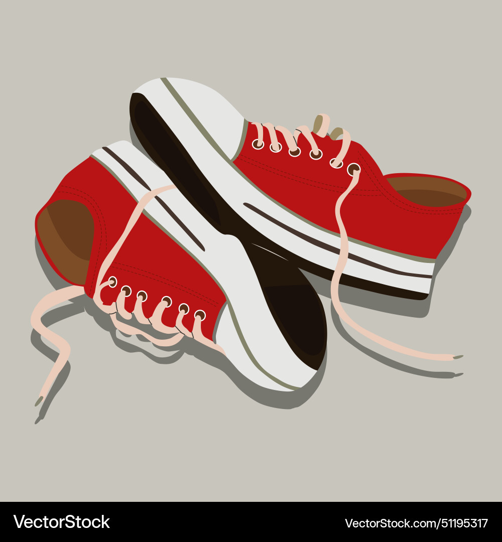 Sneaker sport shoes Royalty Free Vector Image - VectorStock