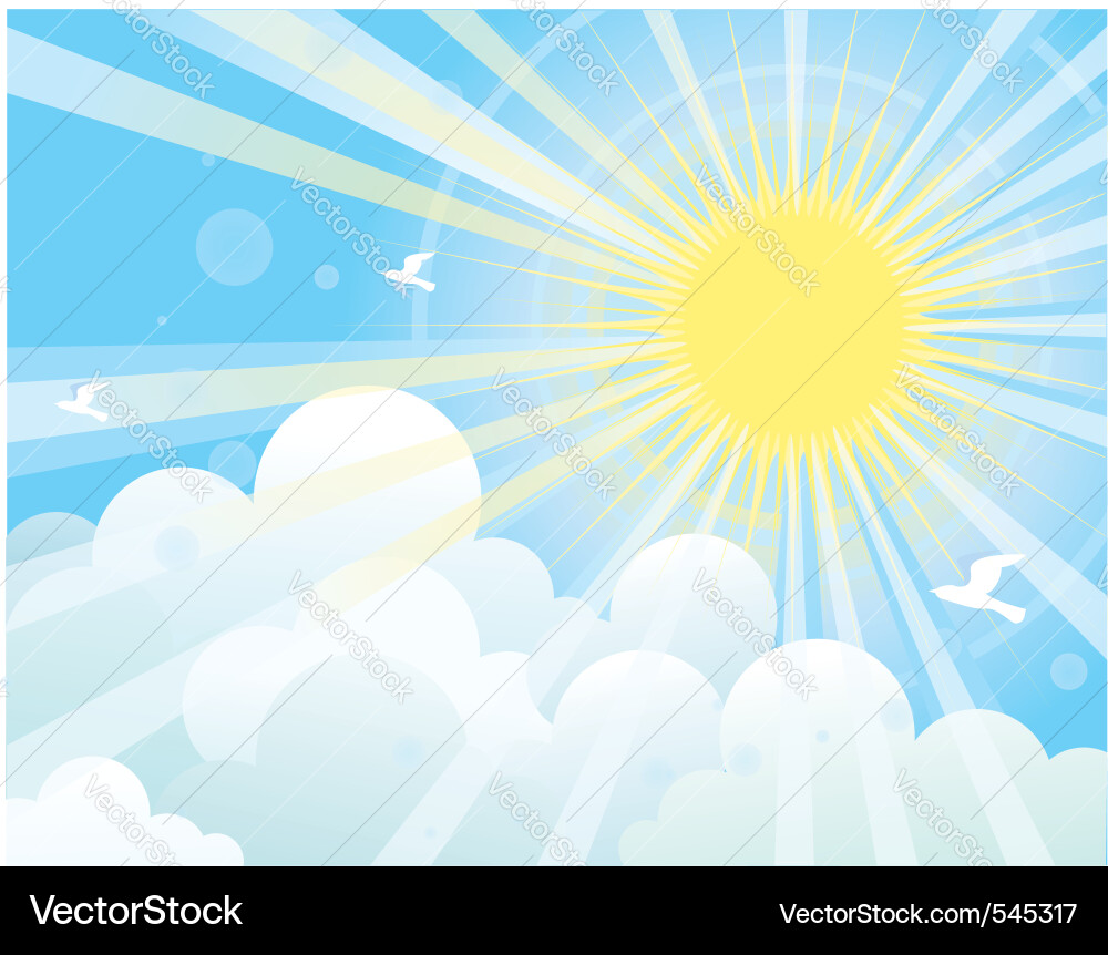 Sunshine Royalty Free Vector Image - VectorStock