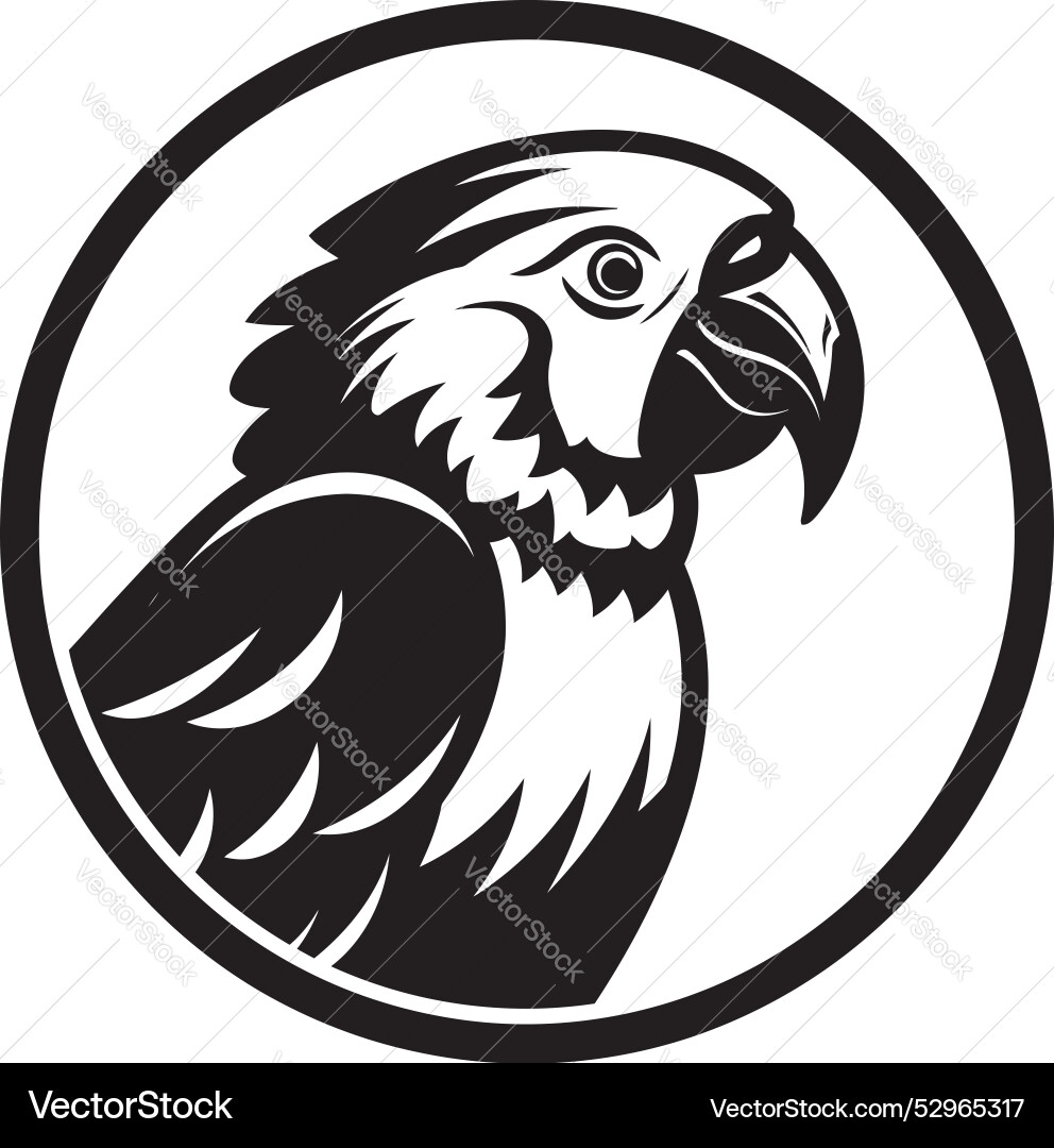 Tropical avian beauty logo icon feathered Vector Image