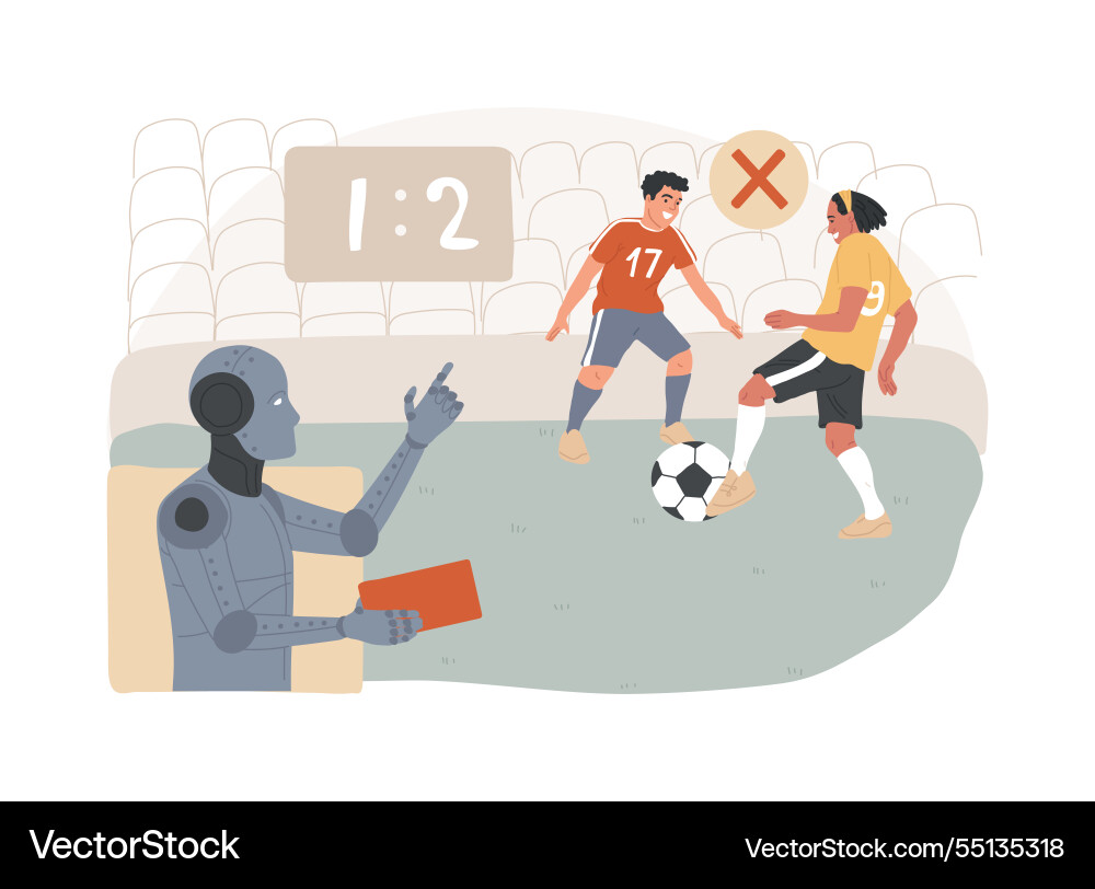 Ai-streamlined referee assistance abstract concept