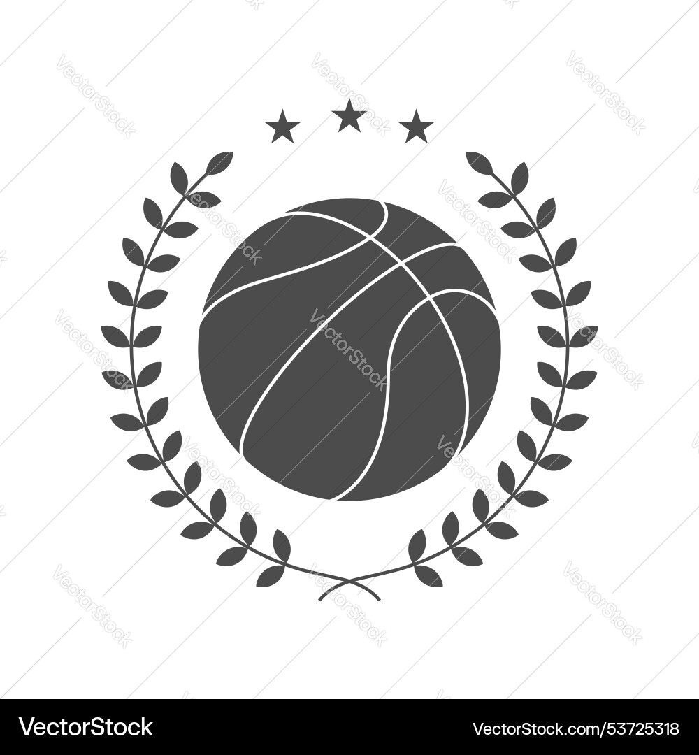 Basketball badge Royalty Free Vector Image - VectorStock
