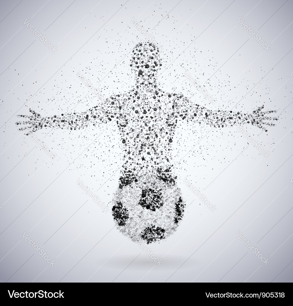 Football fan Royalty Free Vector Image - VectorStock