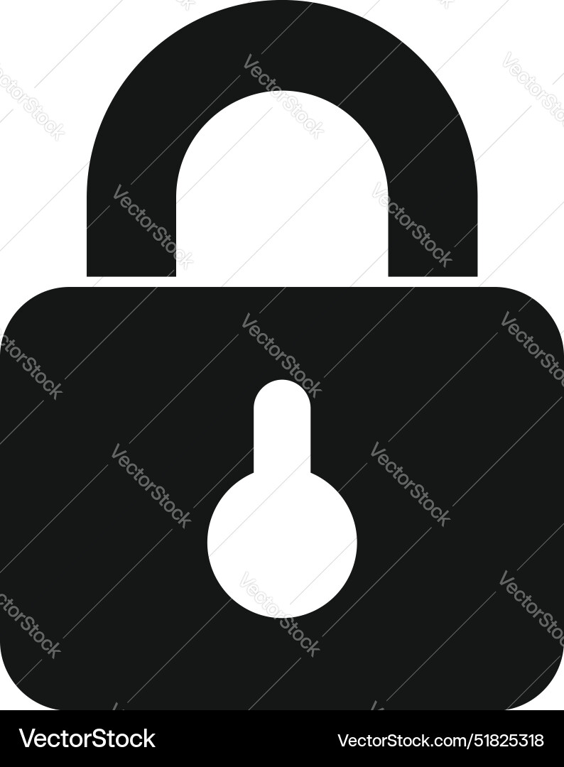 Lock icon showing security and safety concept Vector Image