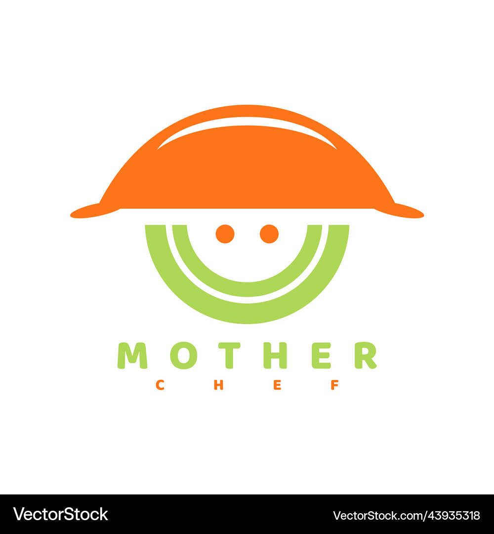 Mother chef design logo icon Royalty Free Vector Image