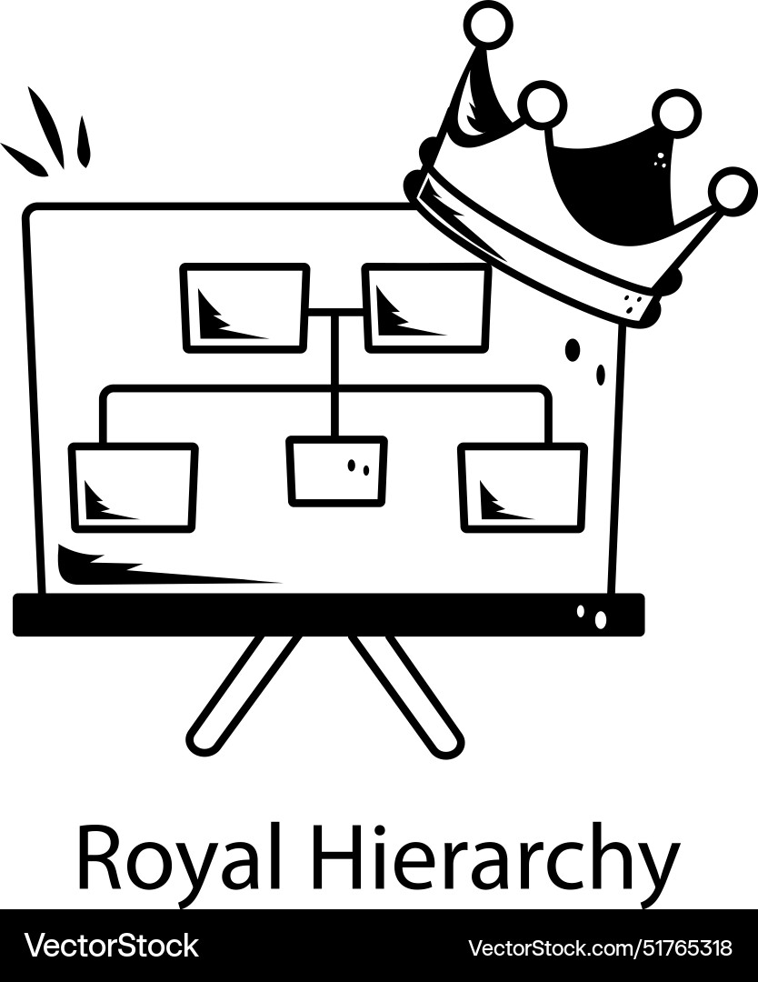 Royal hierarchy Royalty Free Vector Image - VectorStock