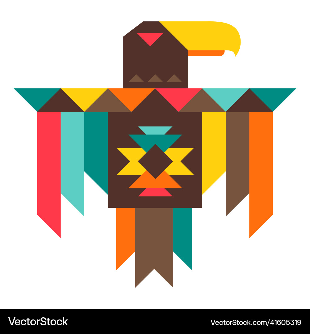Native American Eagle Motif Royalty Free Vector Image