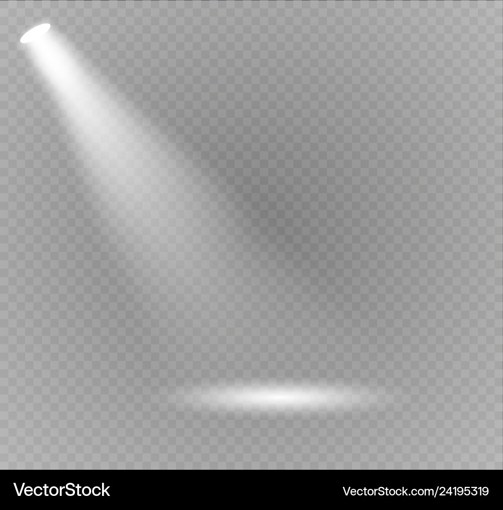 Spotlight light Royalty Free Vector Image - VectorStock