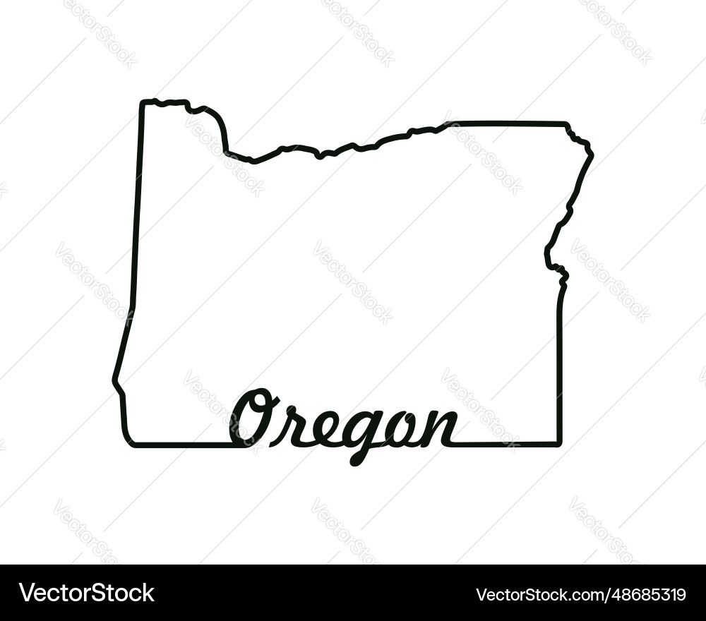 Oregon State Shape Vector Images (over 650)
