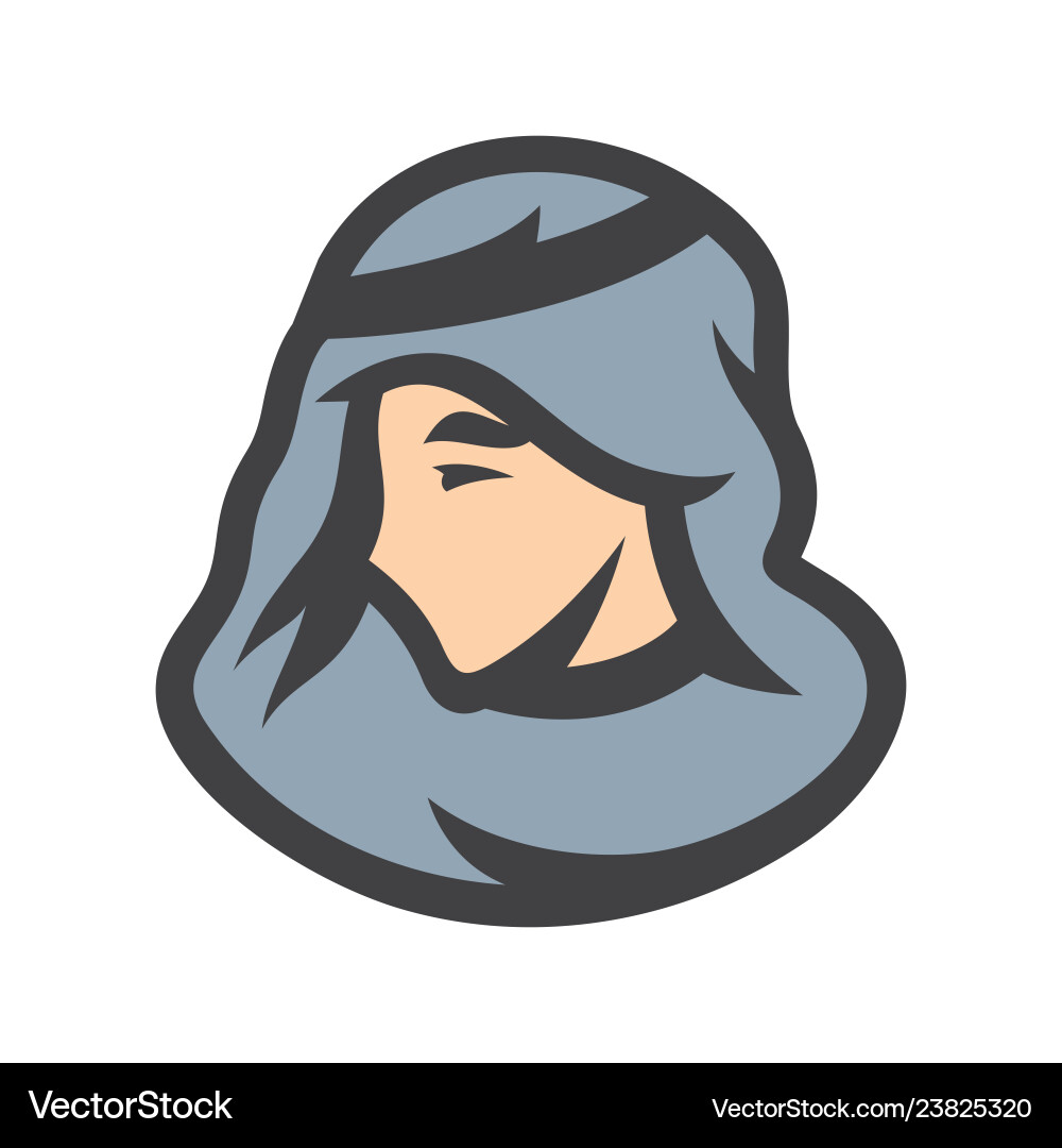 Arabic man sign Royalty Free Vector Image - VectorStock