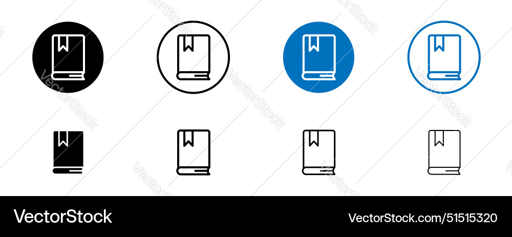Book bookmark icon Royalty Free Vector Image - VectorStock