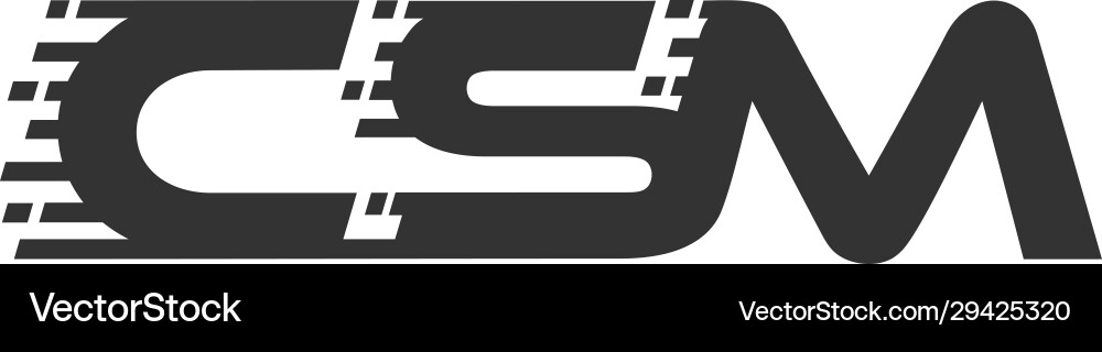 Csm logo Royalty Free Vector Image - VectorStock