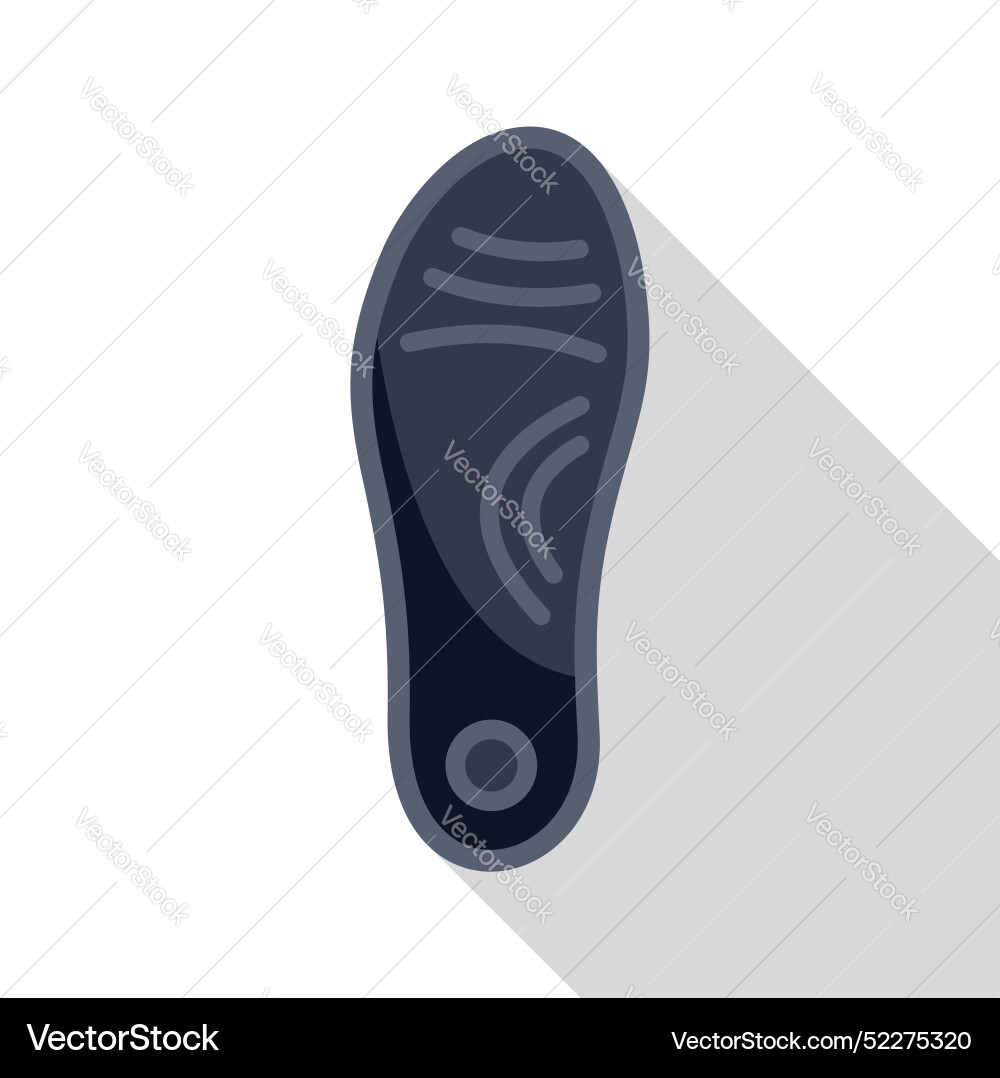 Orthopedic insole providing arch support Vector Image