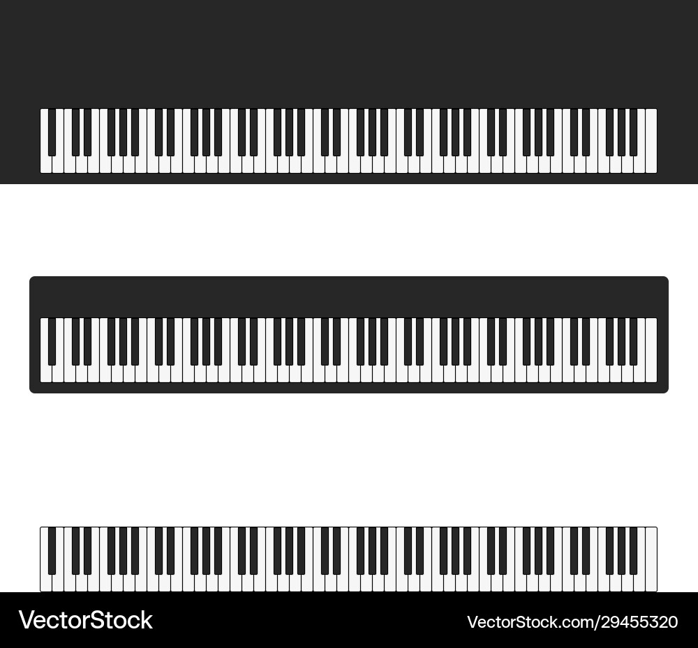 Piano keyboard Royalty Free Vector Image - VectorStock