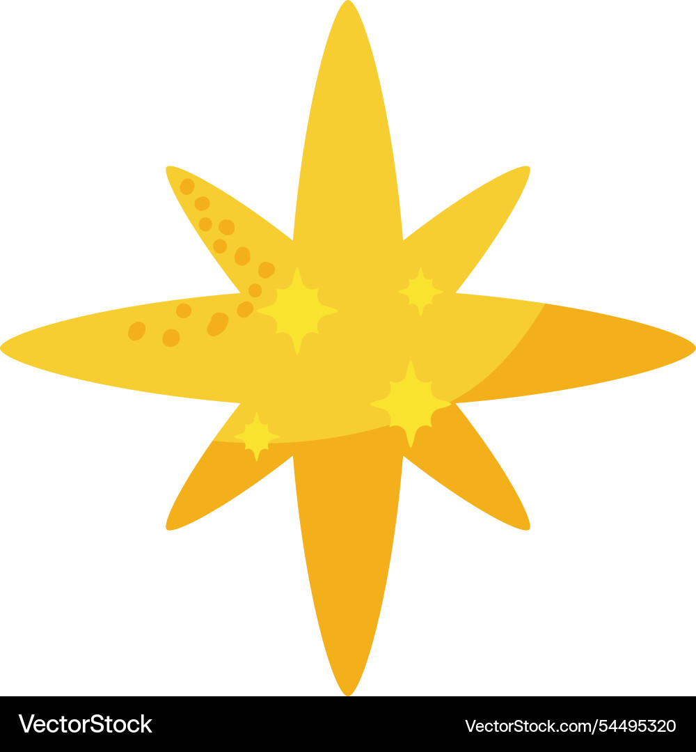 Raum Stern Cartoon Lizenzfreies Vektorbild - VectorStock