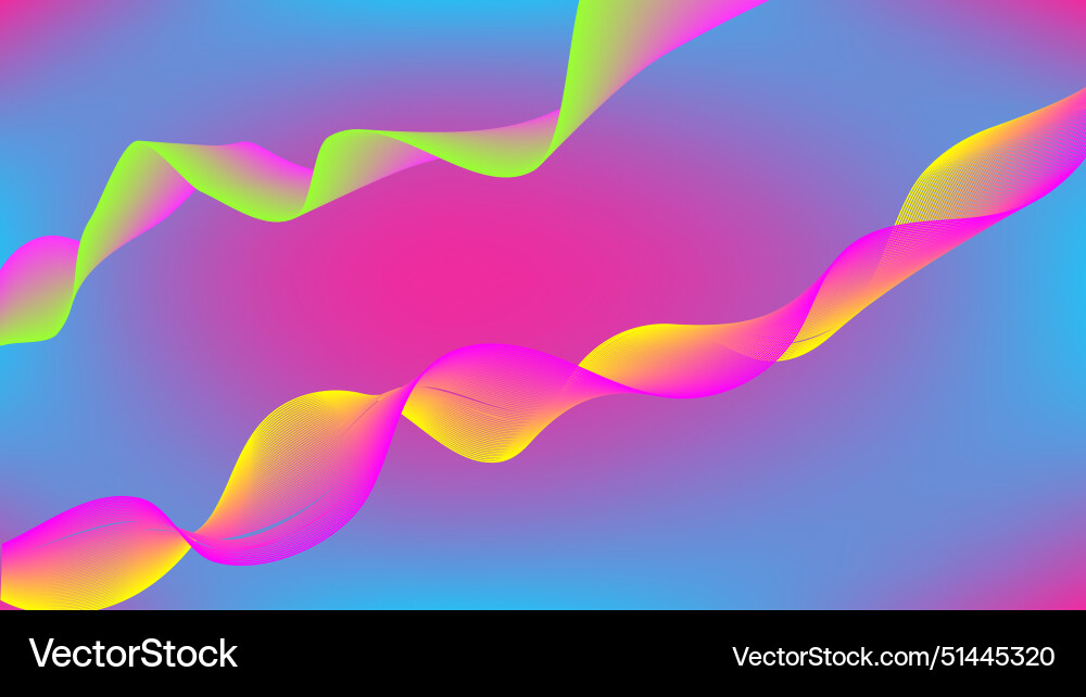 Sky pink color and yellow wave background Vector Image