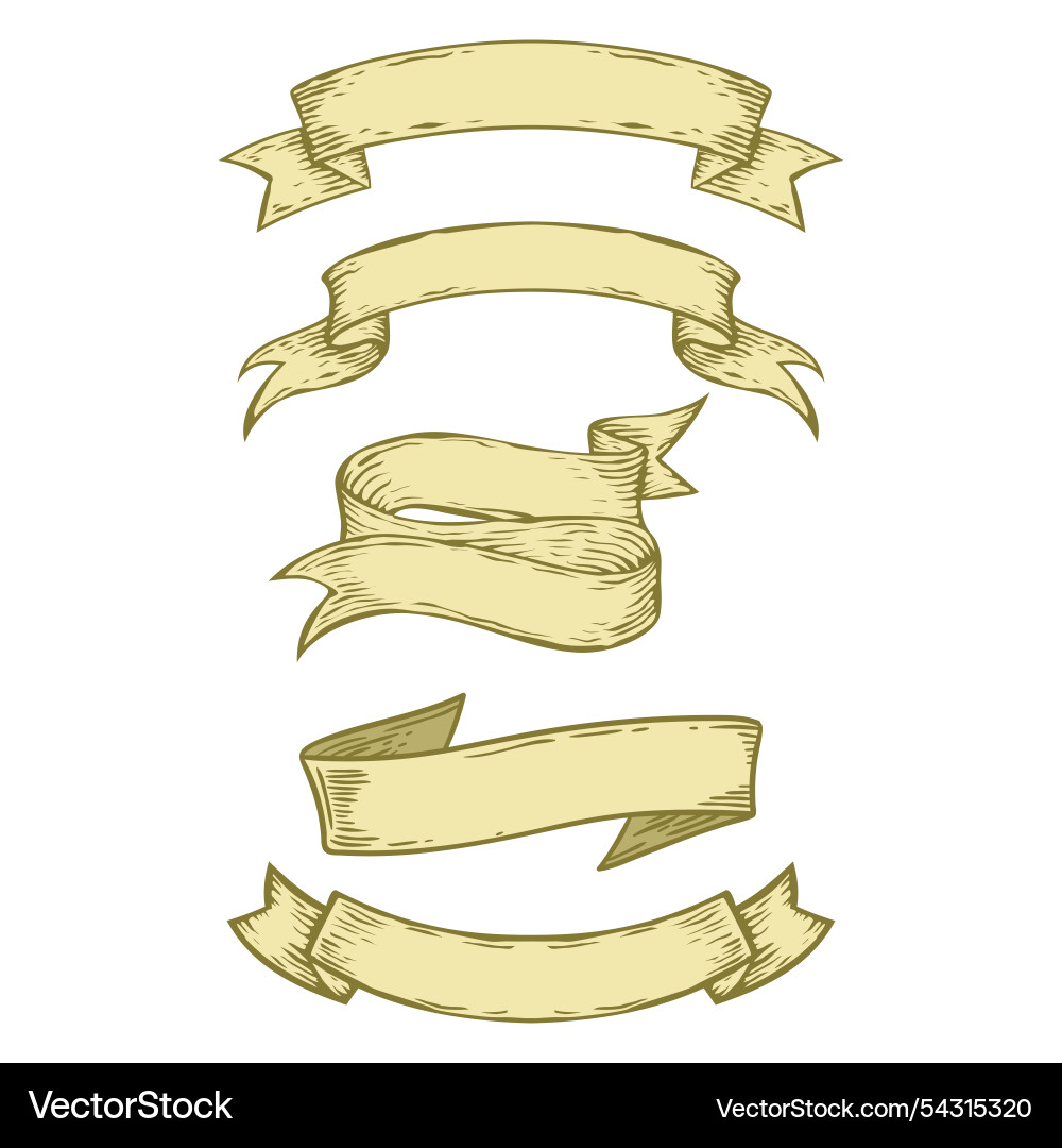 Vintage ribbon Royalty Free Vector Image - VectorStock