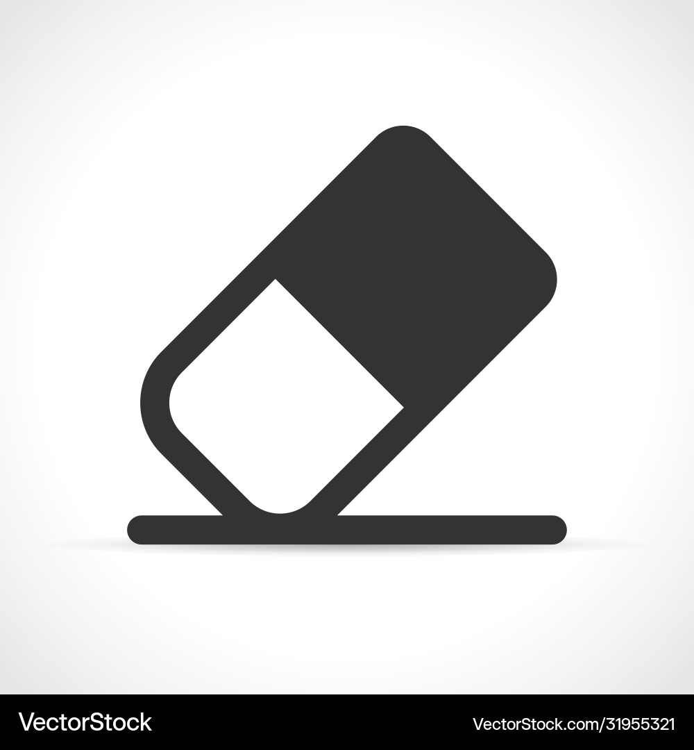 Eraser icon symbol design Royalty Free Vector Image