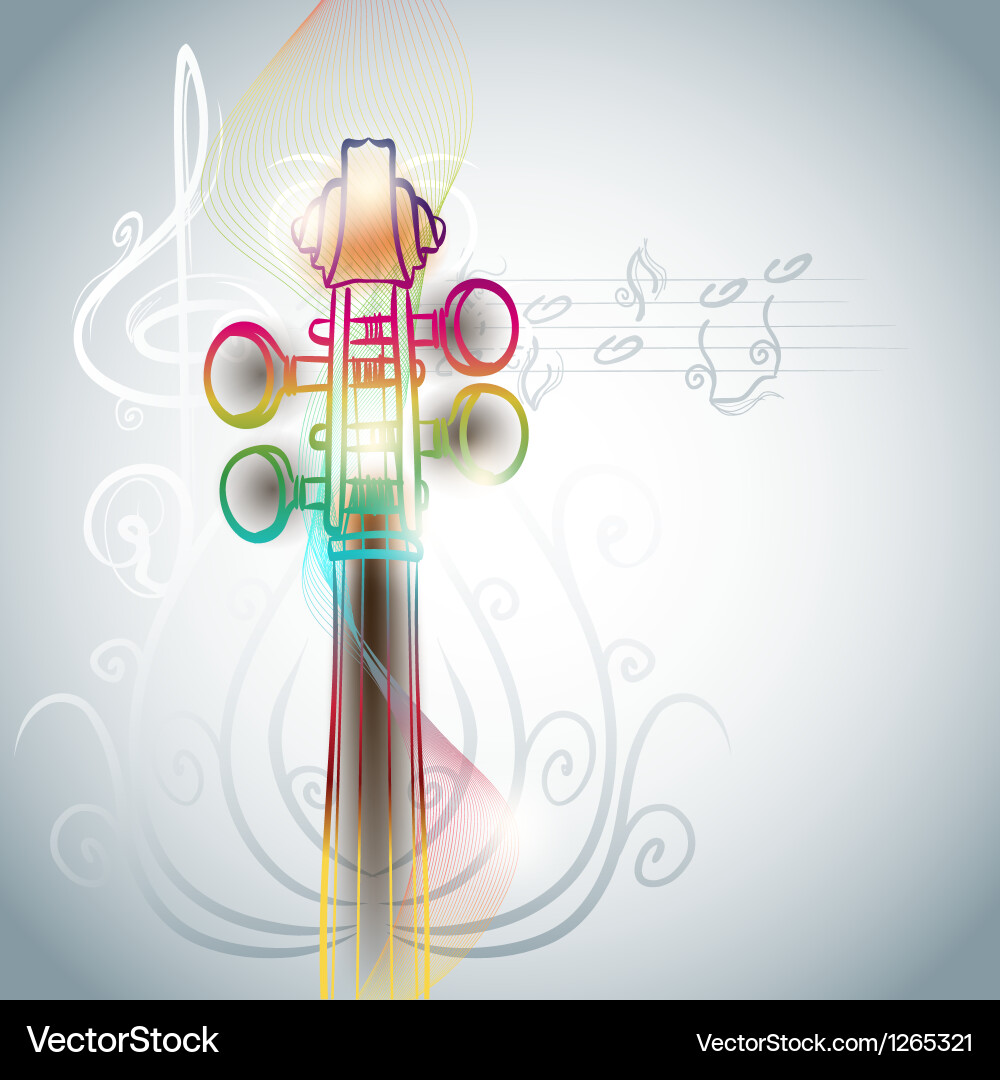 Musical Line Art Background Royalty Free Vector Image