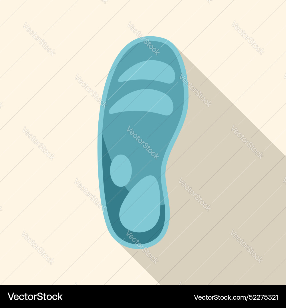 Orthopedic insole promoting foot arch support Vector Image