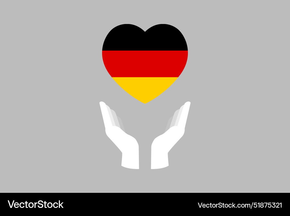 Peace for germany with flag Royalty Free Vector Image