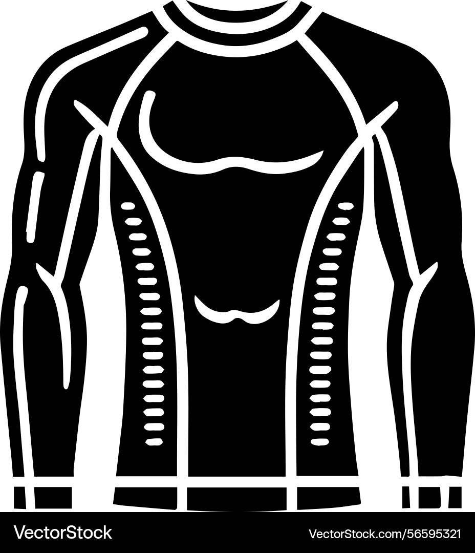 Simple icon of a rush guard logo design Royalty Free Vector