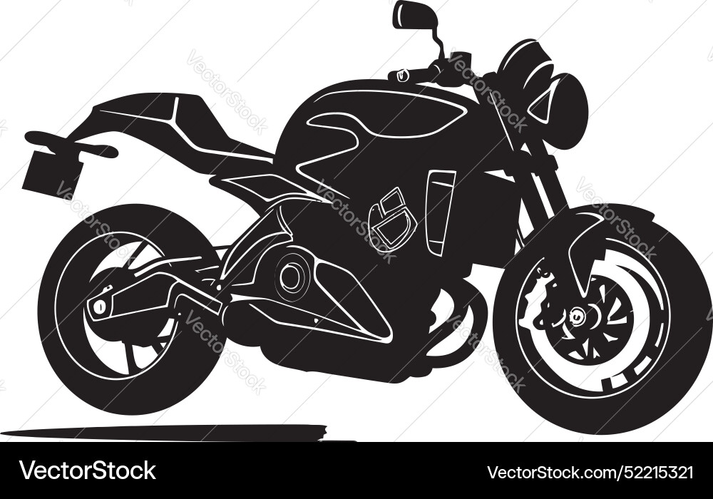 Timeless velocity black cafe racer emblematic Vector Image