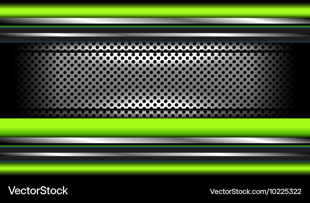 Abstract green metal background Royalty Free Vector Image