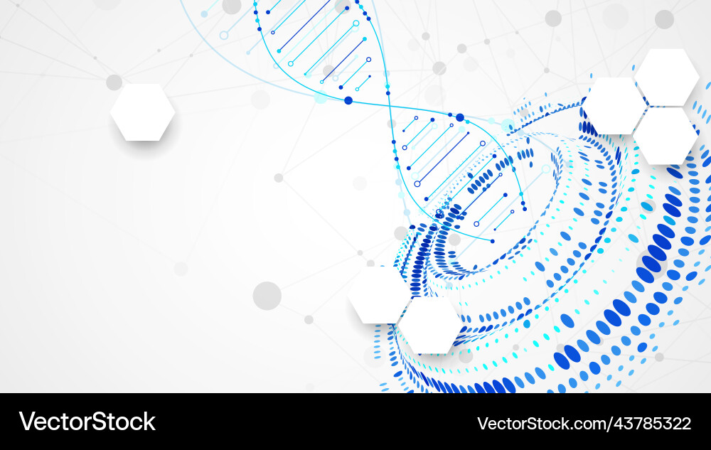 Halftone theme science abstract background Vector Image