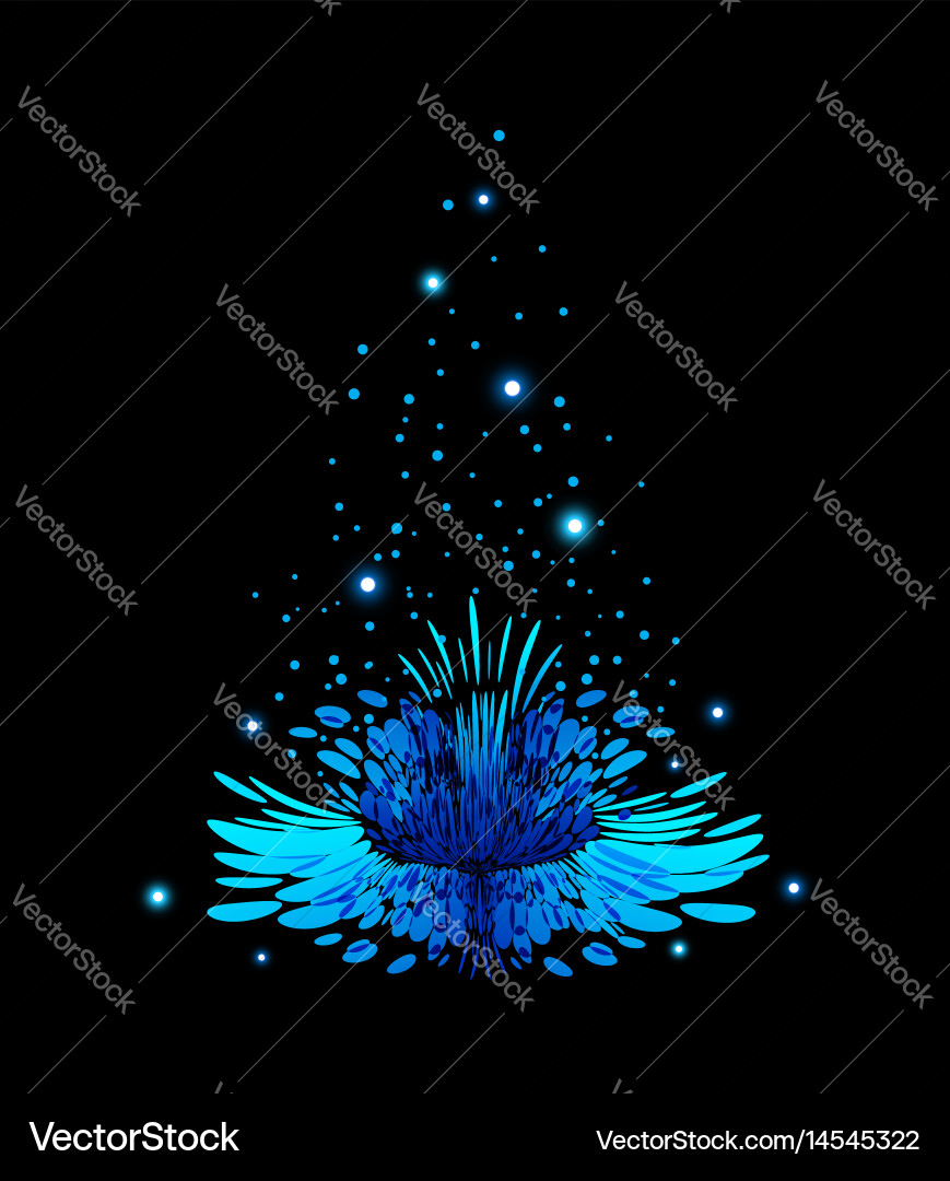 Magic flower Royalty Free Vector Image - VectorStock