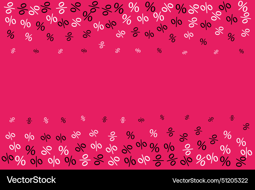 Pink sale background with borders from falling Vector Image