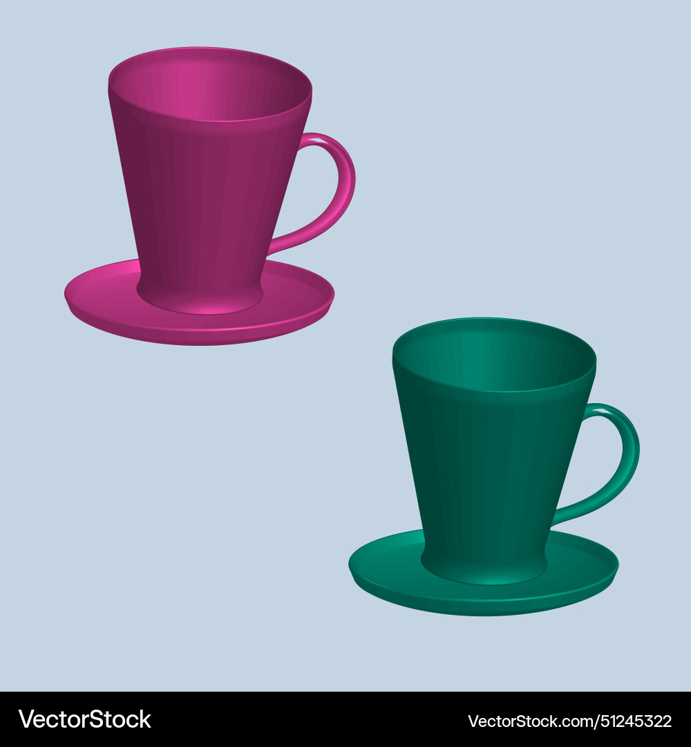 Tea cup design Royalty Free Vector Image - VectorStock