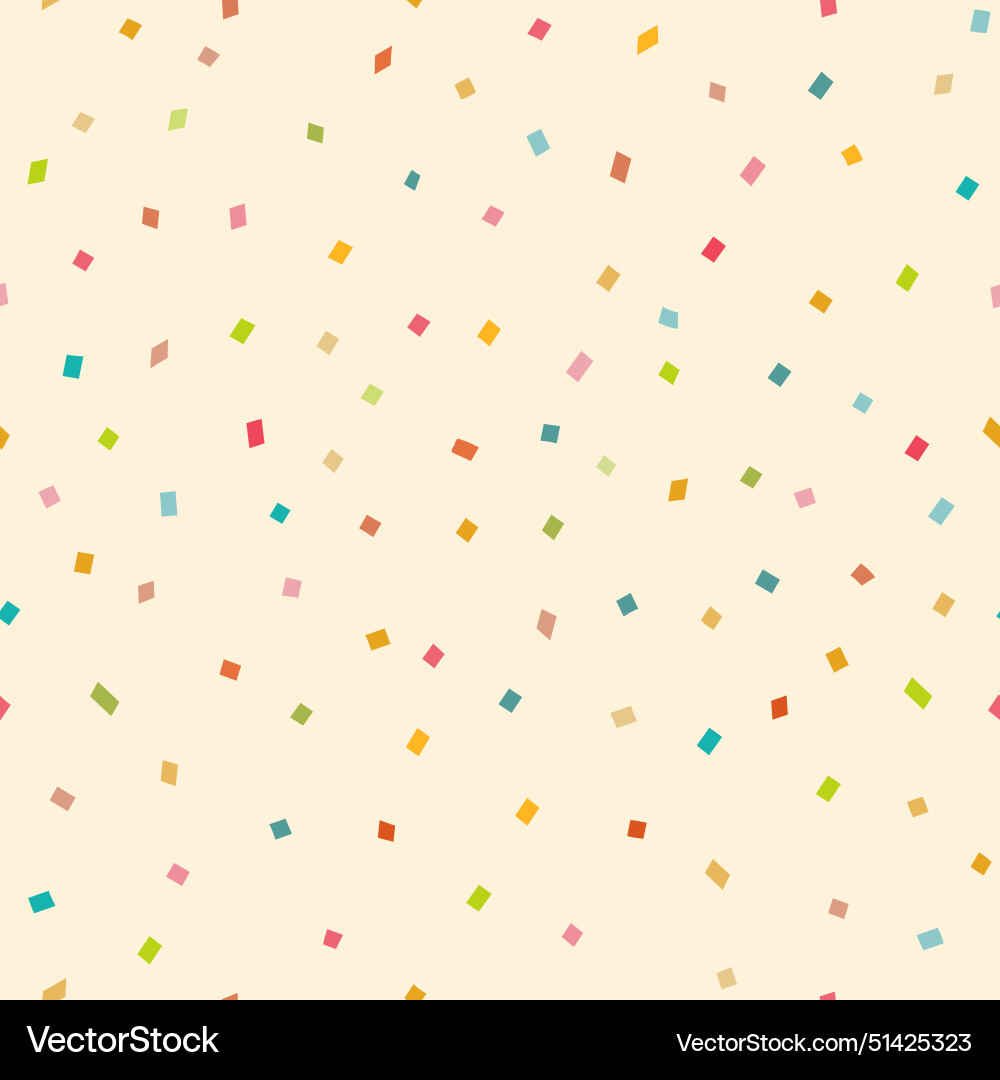 Confetti celebration seamless pattern Royalty Free Vector