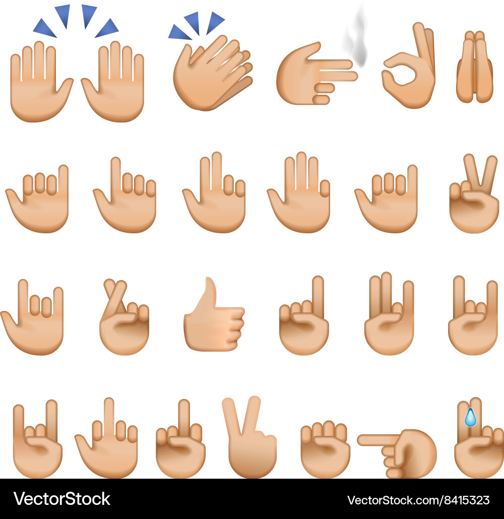 Pointing Finger Emoji Vector Images (over 900)