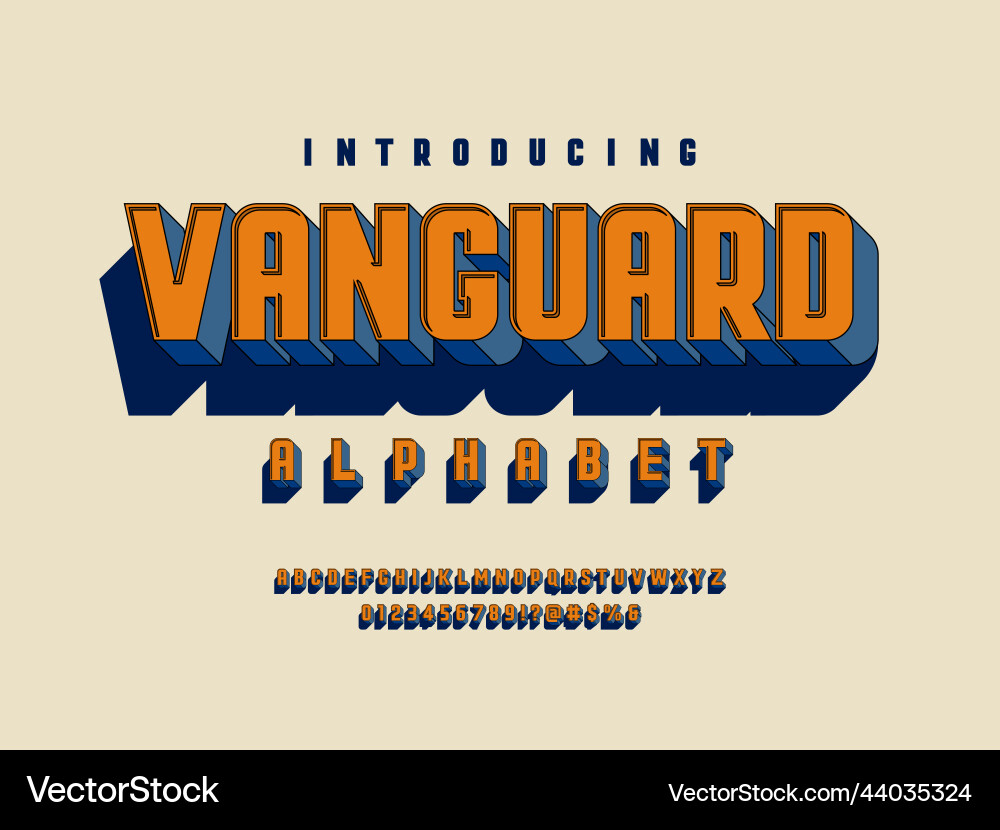Modern bold font Royalty Free Vector Image - VectorStock