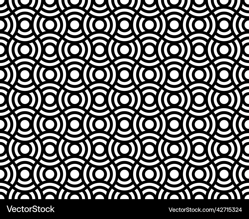 Seamless pattern with black circles Royalty Free Vector