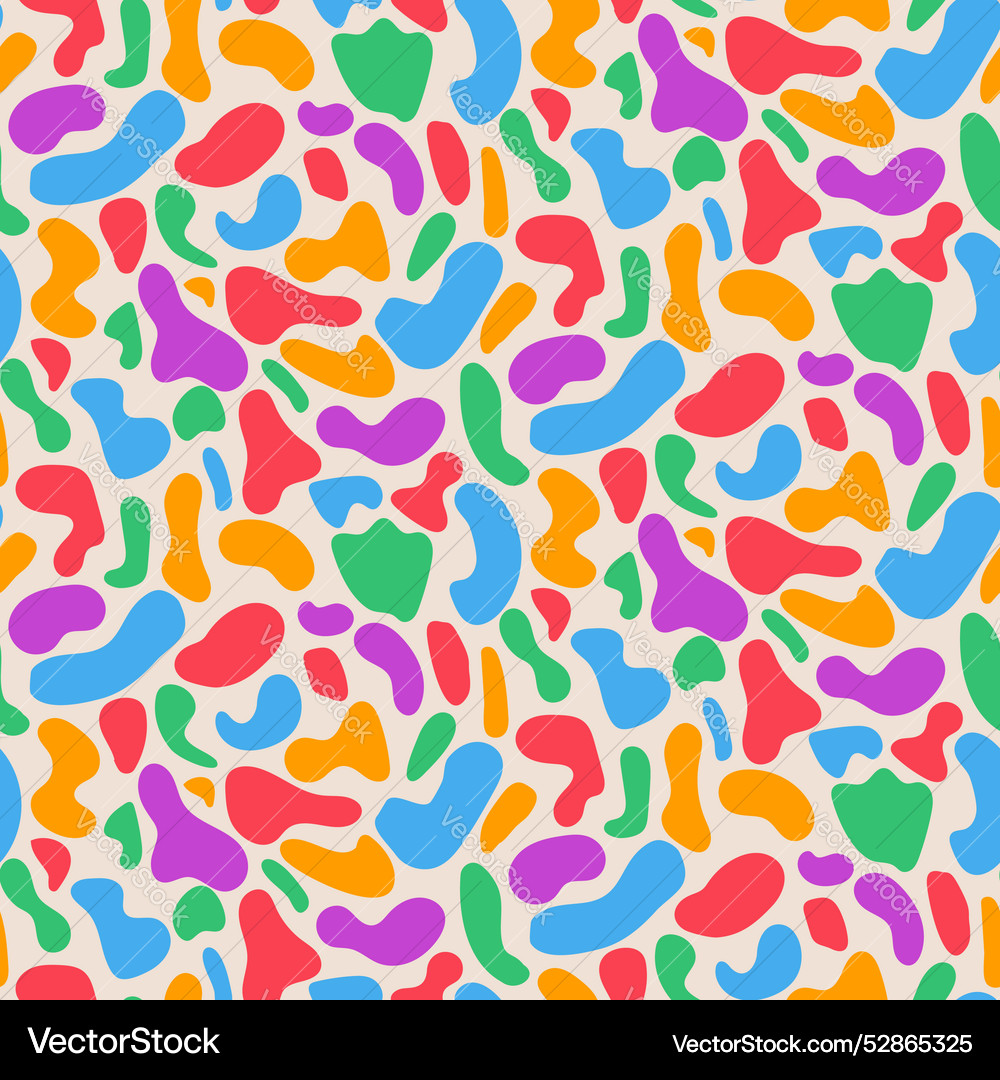 Colorful rainbow cow print seamless pattern Vector Image