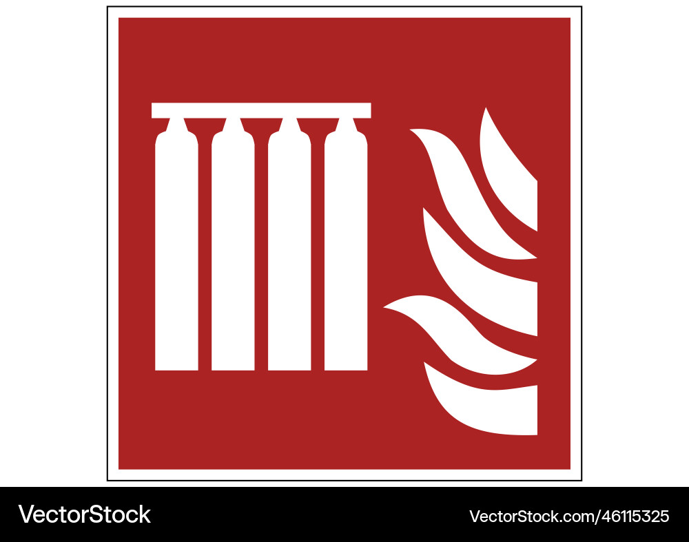 Fire extinguishing battery – Royalty-Free Vector | VectorStock