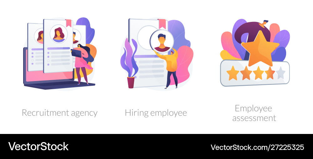 Human resources specialist concept Royalty Free Vector Image