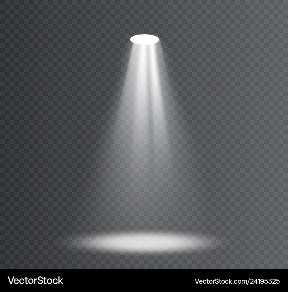 Spotlight light Royalty Free Vector Image - VectorStock