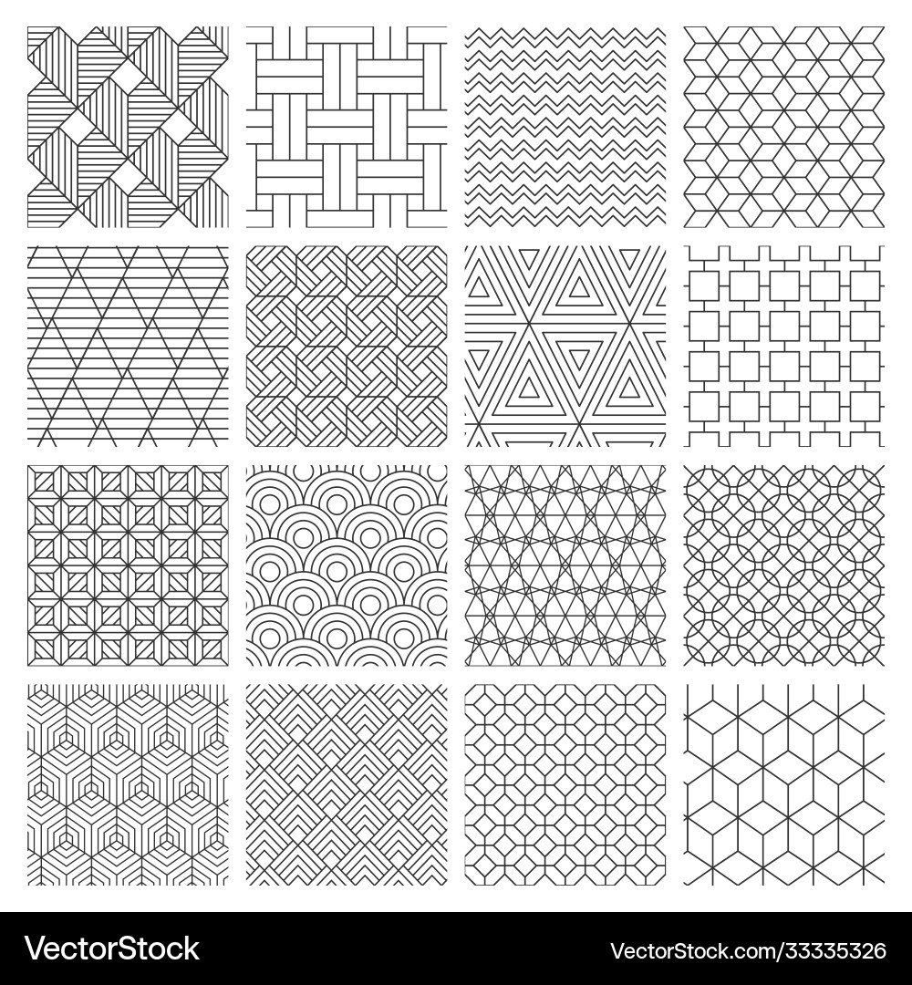 Geometric seamless background striped graphics Vector Image