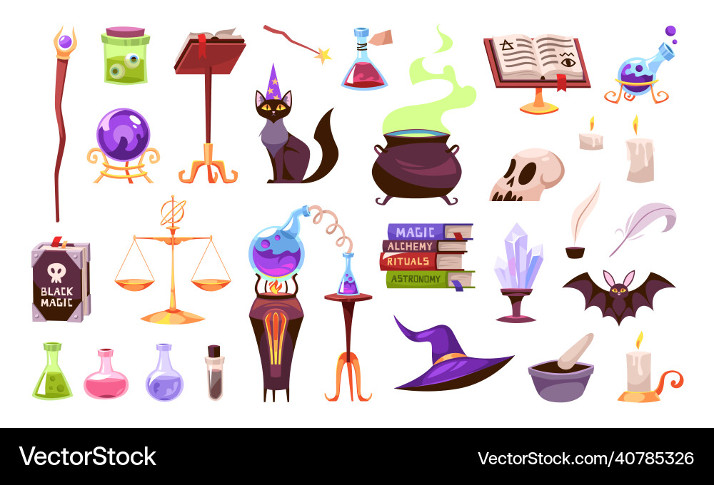 Magic Tools & Wizardry Royalty Free Vector Image